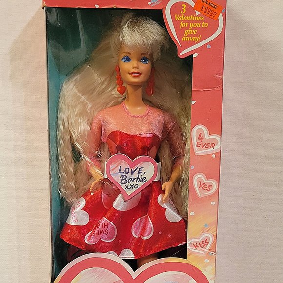 Mattel | Toys | Vintage Valentines Barbie From 9s | Poshmark